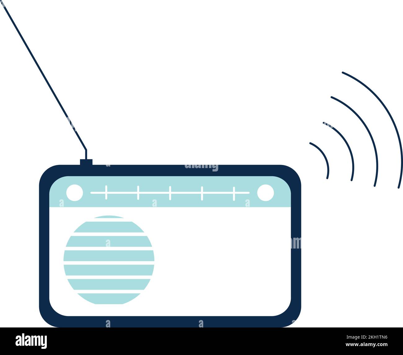 Radio icon. Broadcast speaker. Wireless retro tuner Stock Vector Image ...