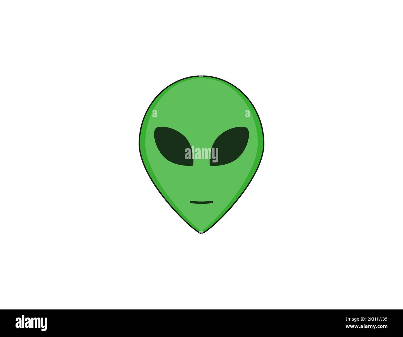 Alien head, character icon. Vector illustration Stock Vector Image ...