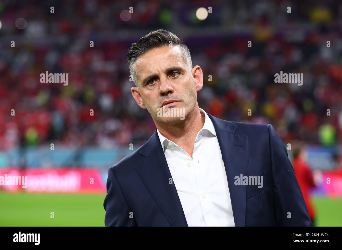 Al Rayyan, Qatar, 23rd November 2022. John Herdman coach of Canada during the FIFA World Cup ...