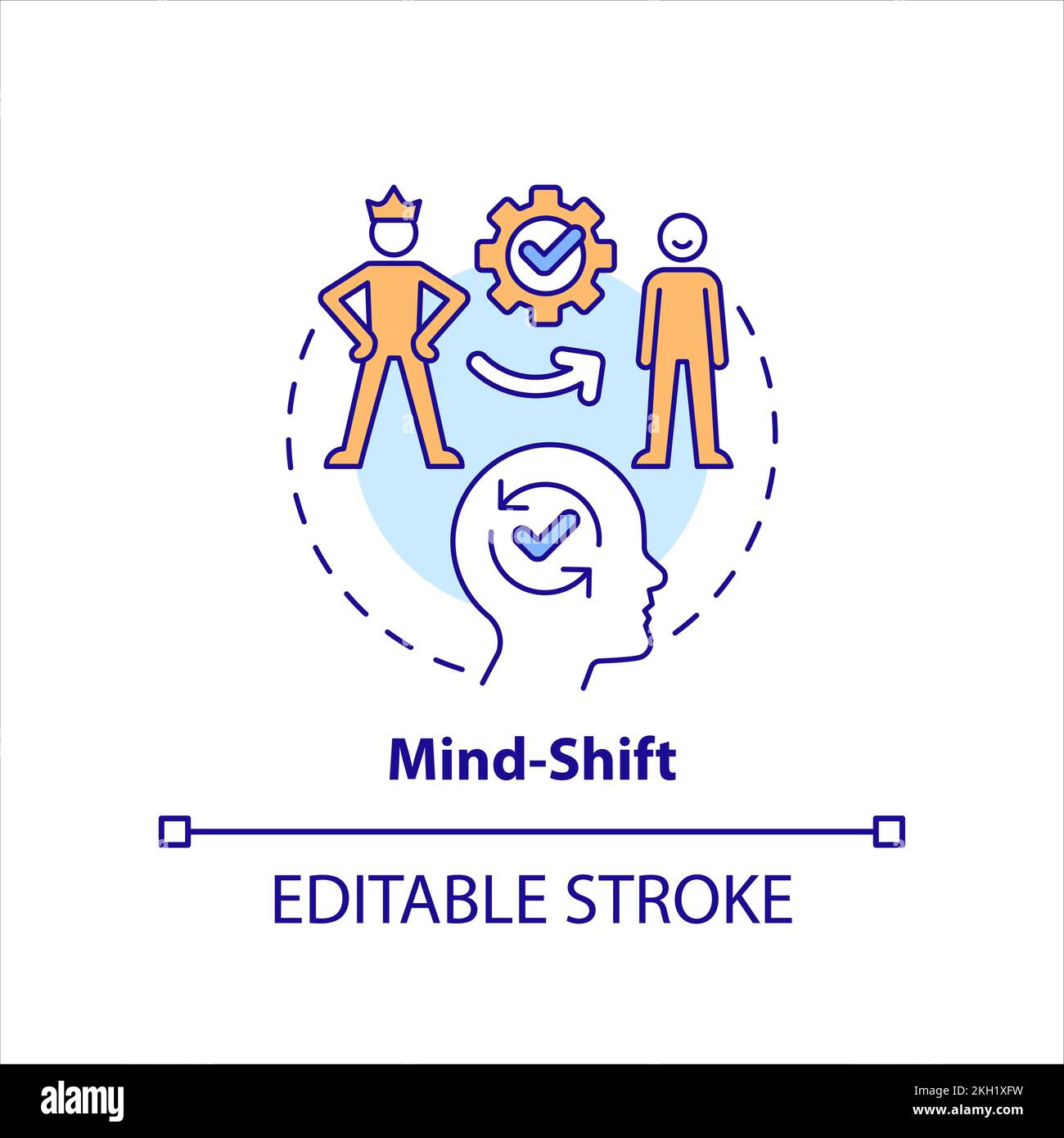 Mind shift concept icon Stock Vector Image & Art - Alamy