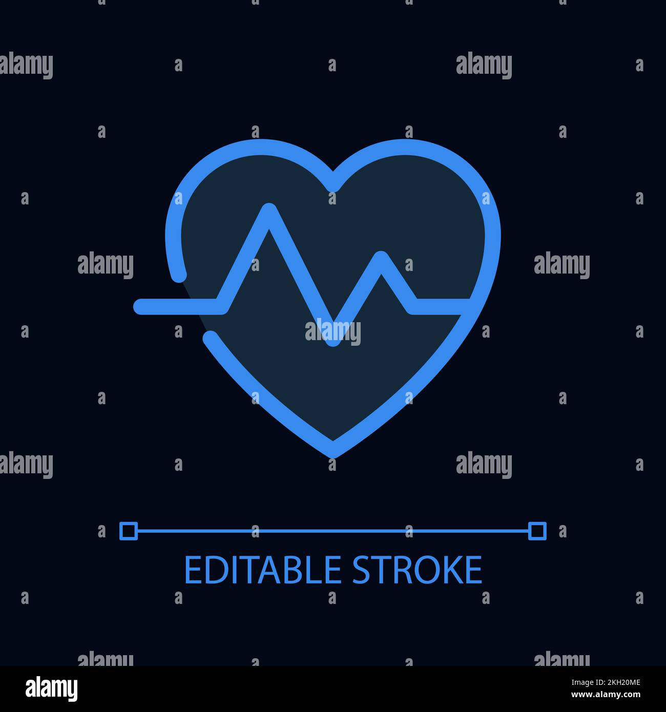 Cardiology pixel perfect glassmorphism ui icon for dark theme Stock ...