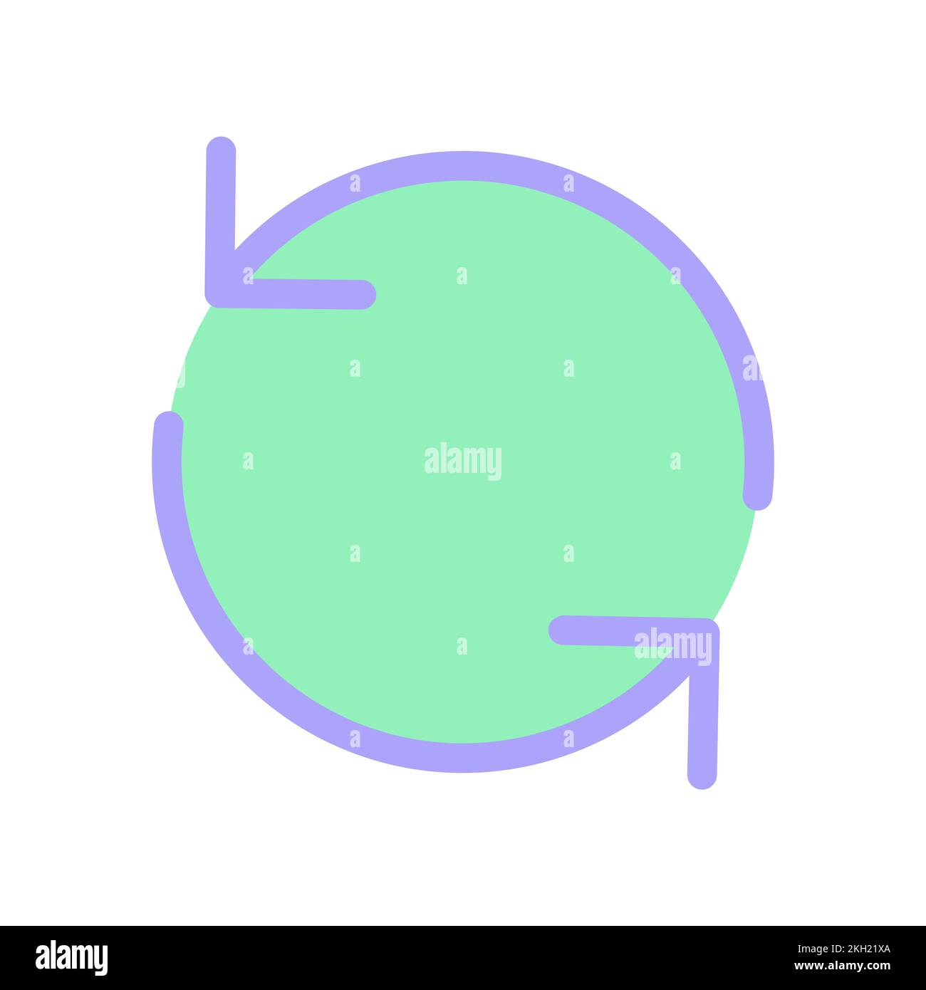 Reload flat color ui icon Stock Vector Image & Art - Alamy