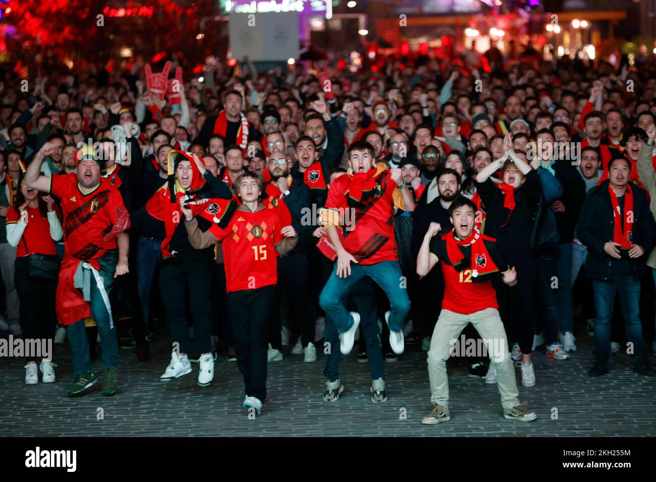 Qatar fan zone hi-res stock photography and images - Alamy