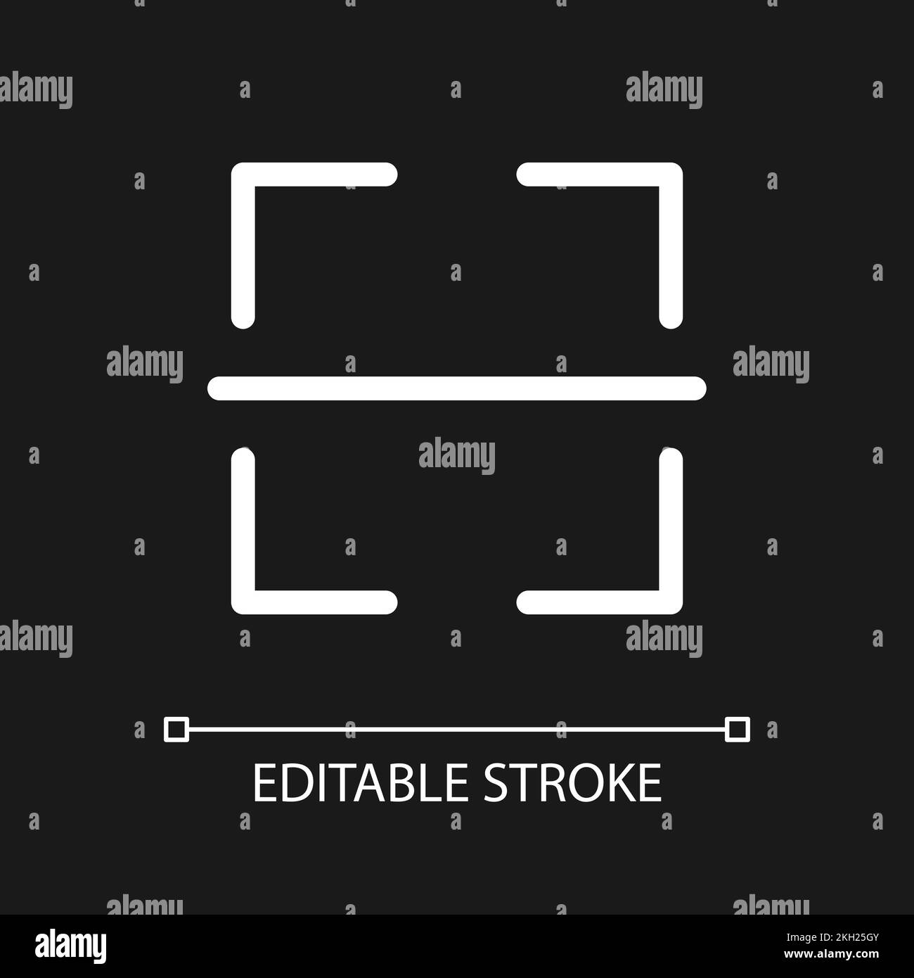 Image translation pixel perfect white linear ui icon for dark theme Stock Vector Image & Art - Alamy