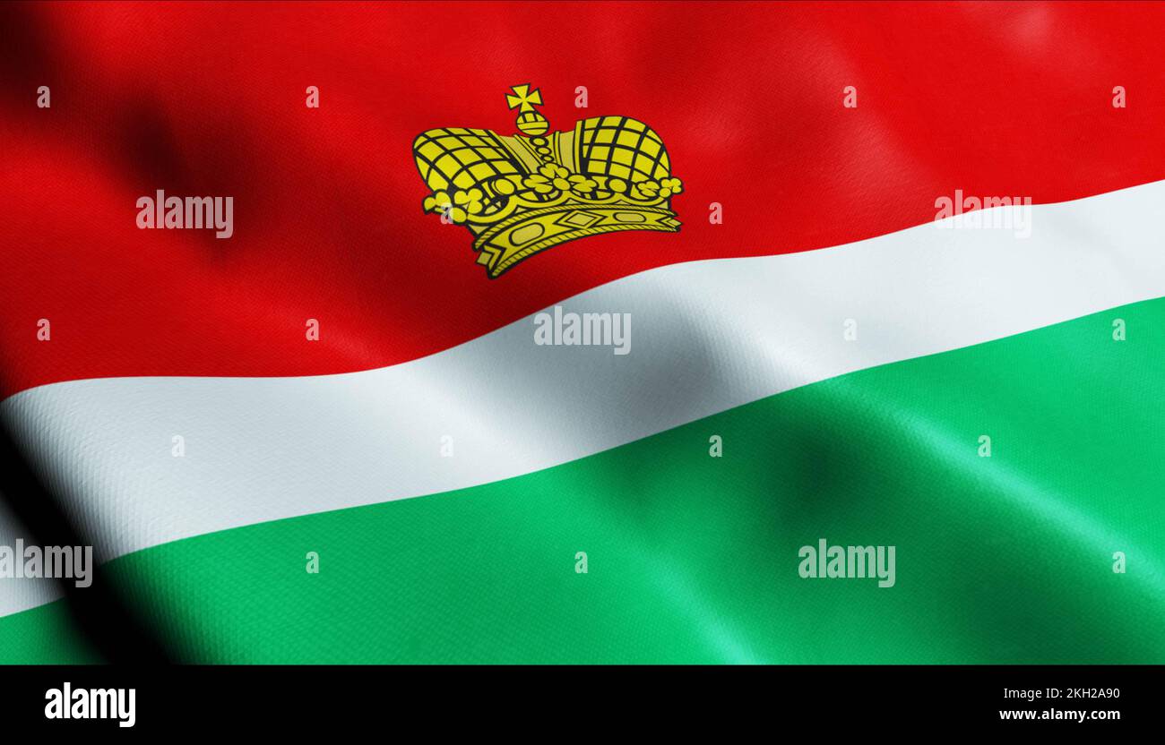 Federal subjects of Russia flag of Kaluga Oblast Stock Photo - Alamy