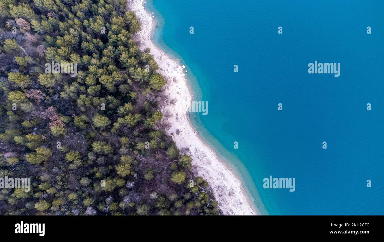 Sainte-Croix Lake, in France, Europe, Provence, Alpes-de-Haute-Provence ...