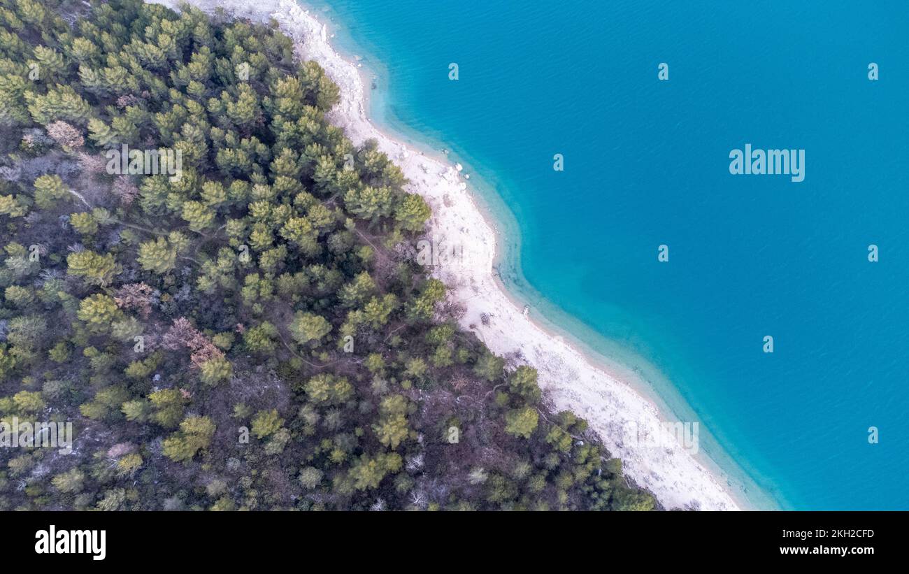 Sainte-Croix Lake, in France, Europe, Provence, Alpes-de-Haute-Provence ...