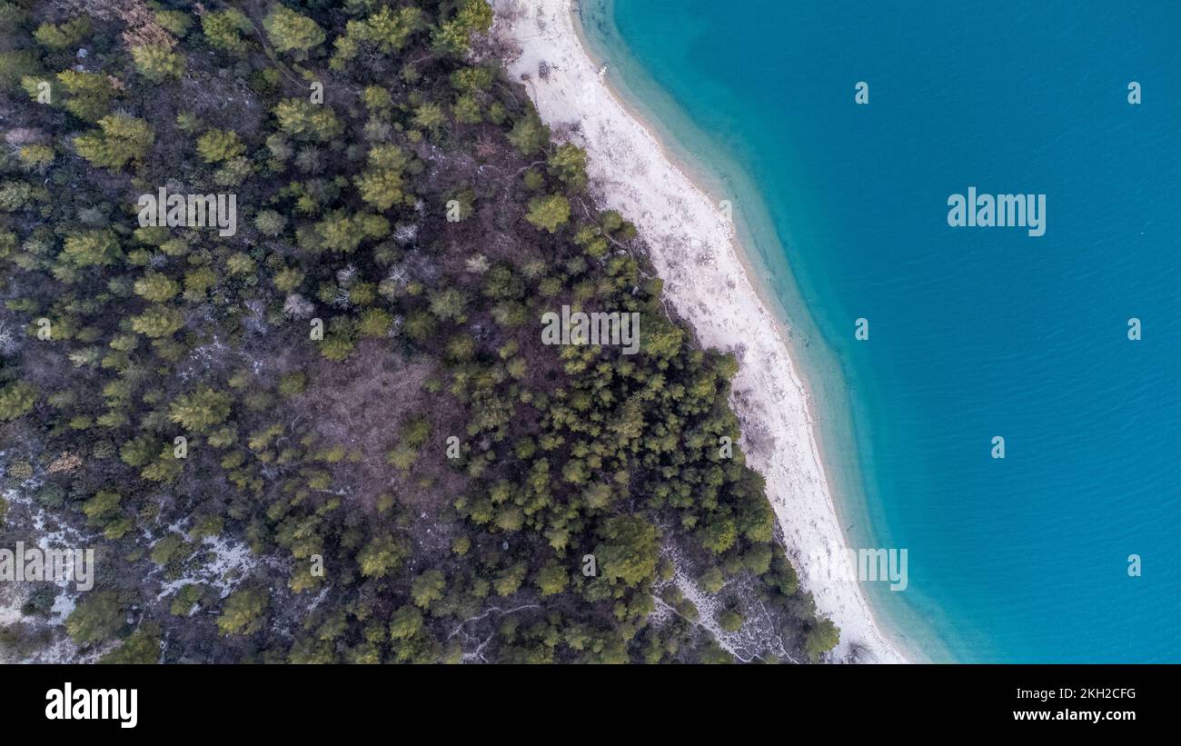 Sainte-Croix Lake, in France, Europe, Provence, Alpes-de-Haute-Provence ...