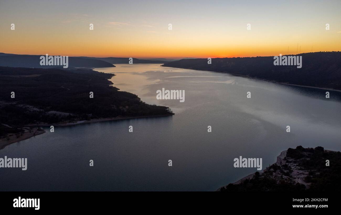 Sainte-Croix Lake, in France, Europe, Provence, Alpes-de-Haute-Provence ...