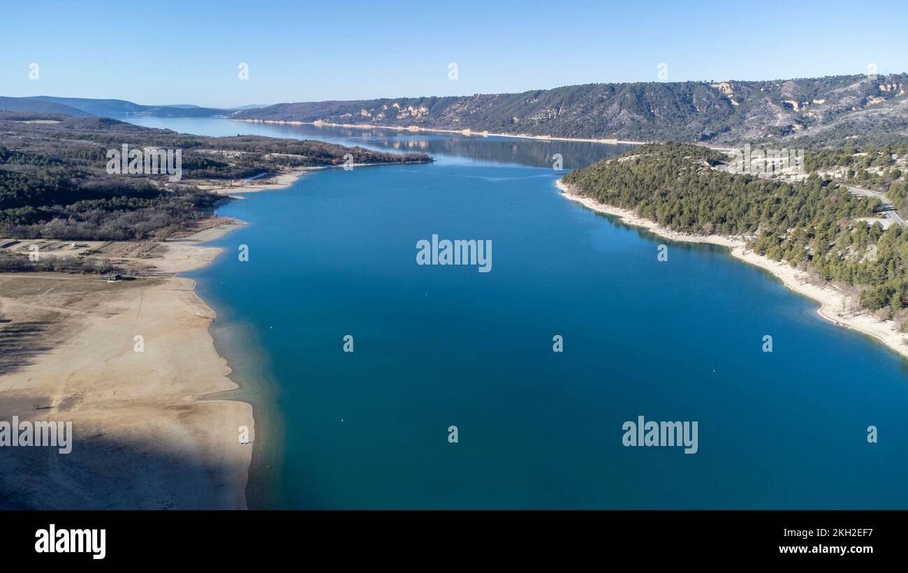 Sainte-Croix Lake, in France, Europe, Provence, Alpes-de-Haute-Provence ...