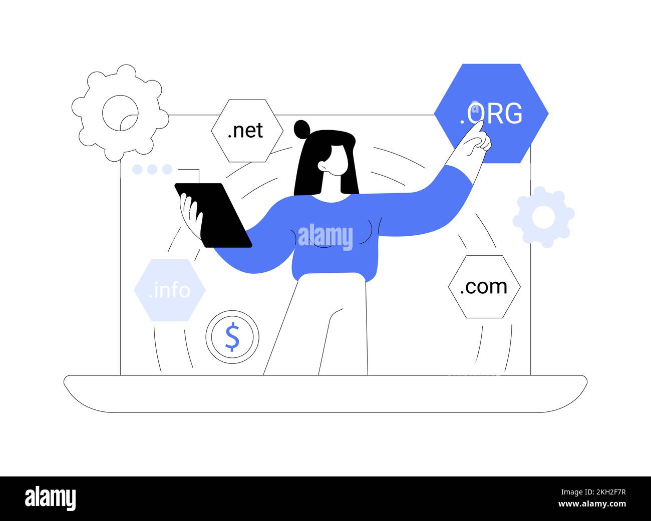 Domain Flipping abstract concept vector illustration Stock Vector Image ...