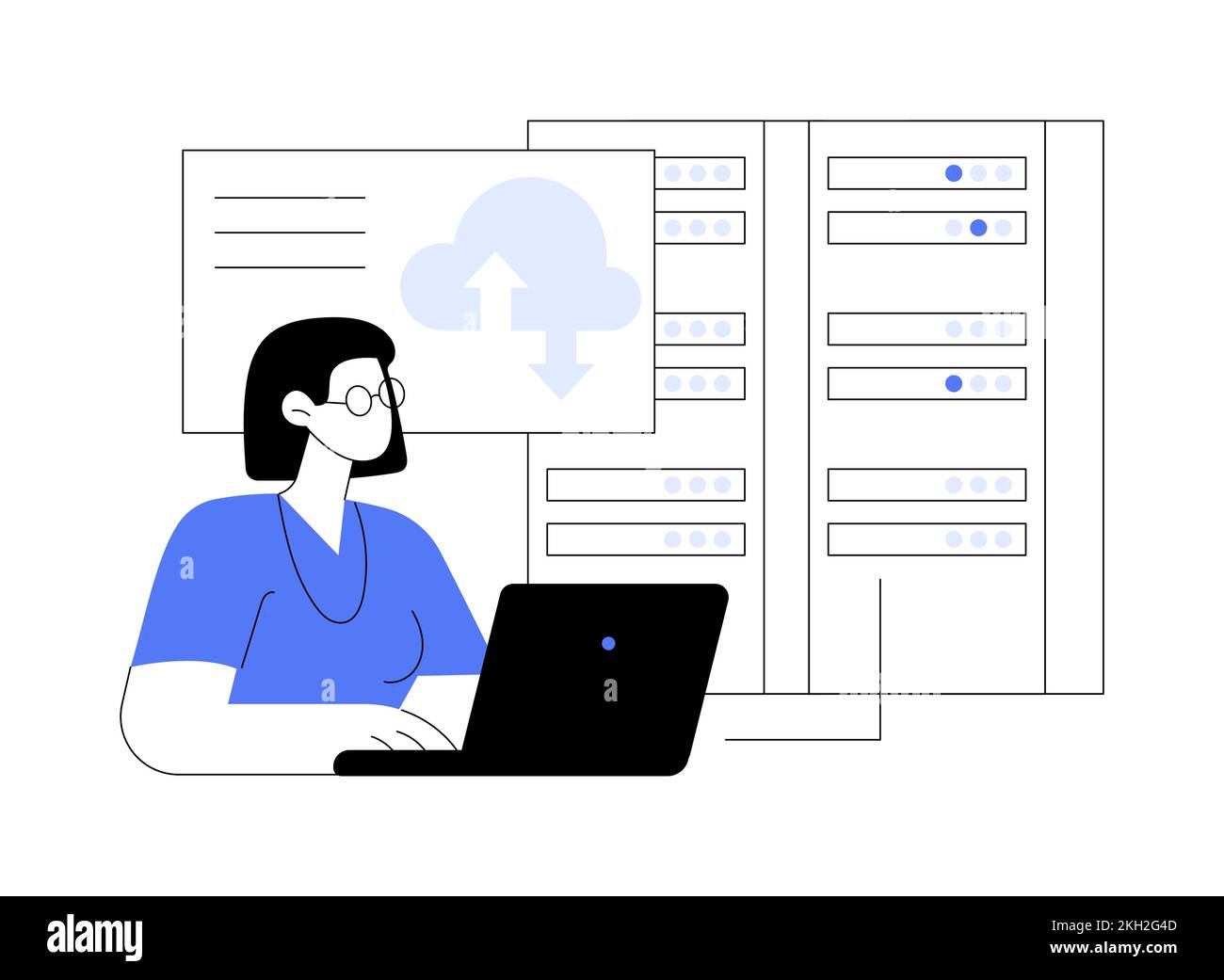 Data entry services abstract concept vector illustration Stock Vector ...