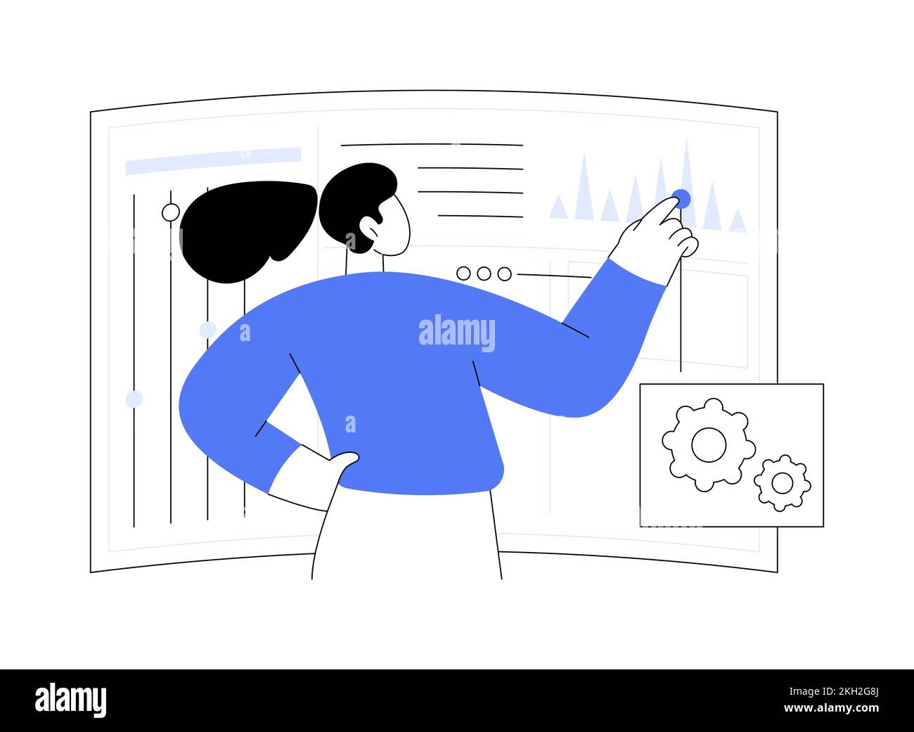 Big Data Visualization Abstract Concept Vector Illustration Stock Vector Image And Art Alamy