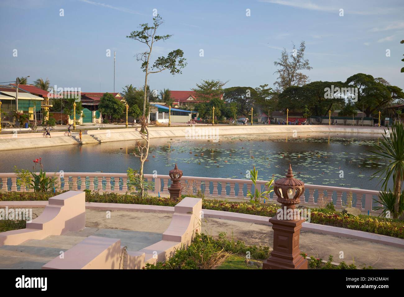 The Lotus Pond Kampot Cambodia Stock Photo - Alamy