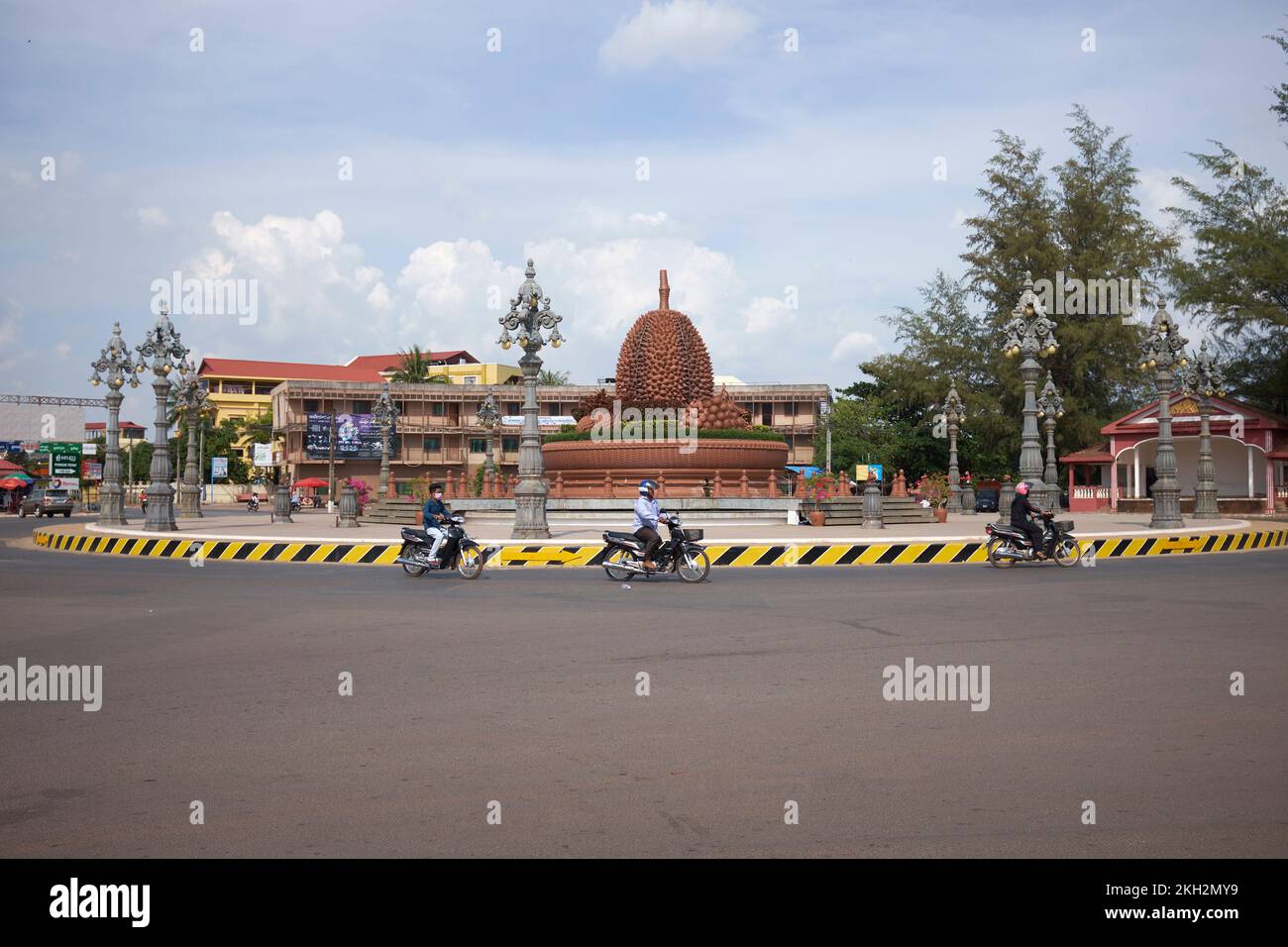 Durian roundabout kampot cambodia hi-res stock photography and images ...