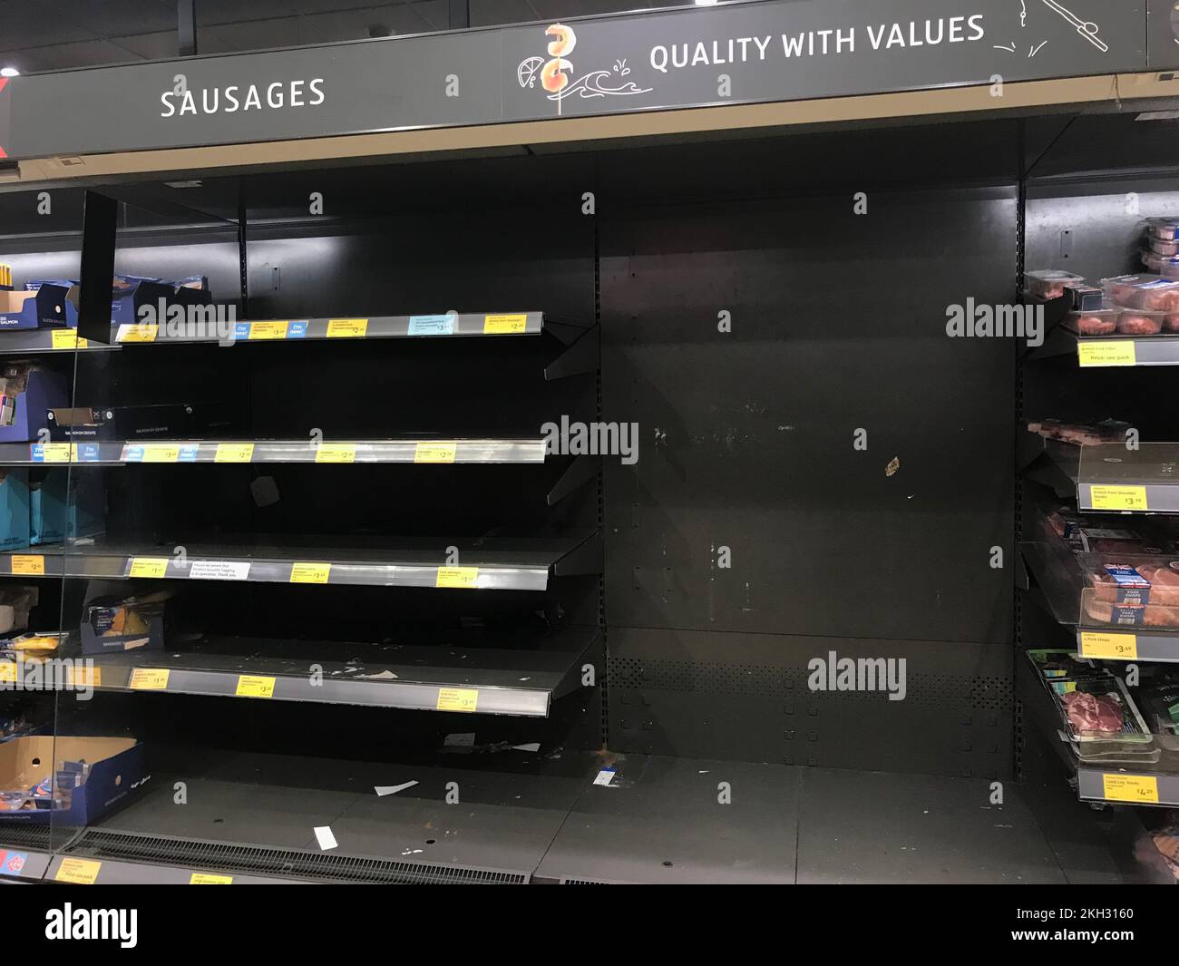 Empty egg shelves hi-res stock photography and images - Alamy