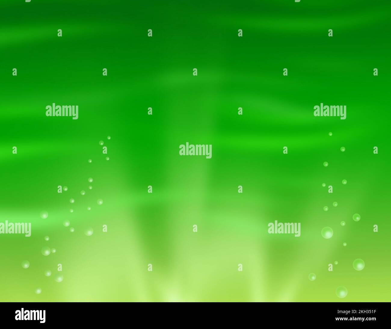 Light green water and bubbles effect Stock Photo - Alamy