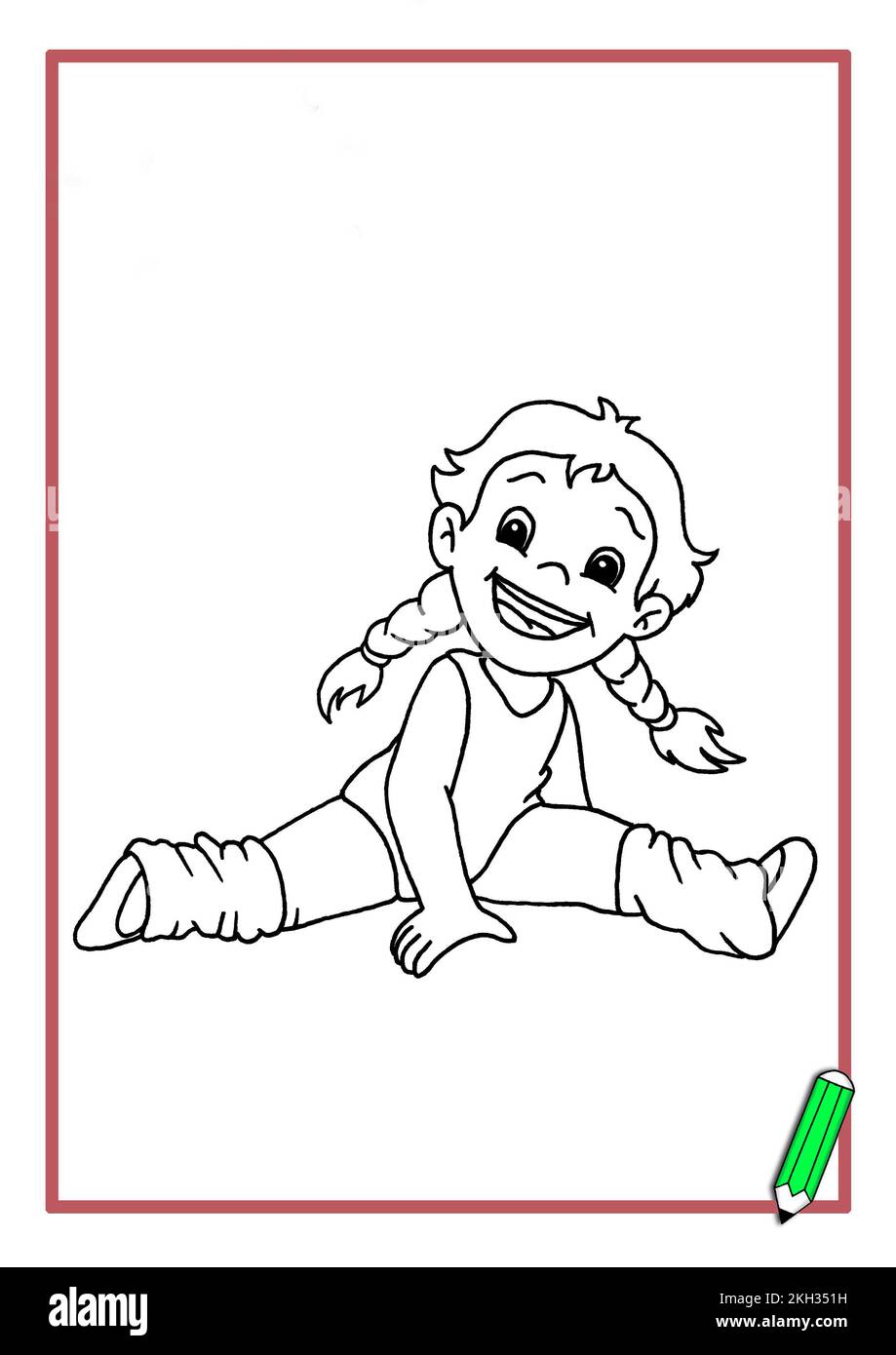 Cute coloring pages hi-res stock photography and images - Alamy