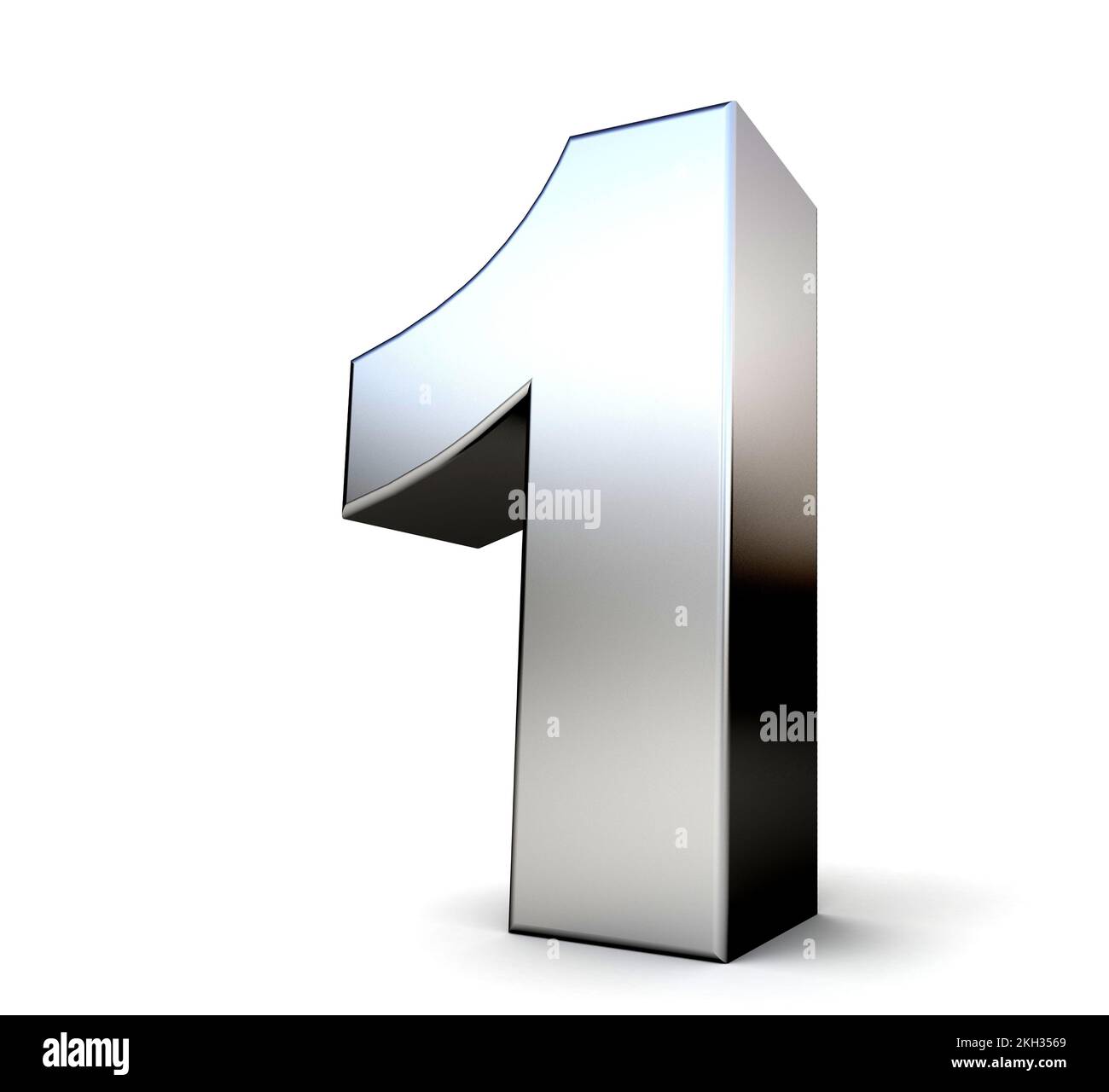 Large number one 3d effect Stock Photo - Alamy
