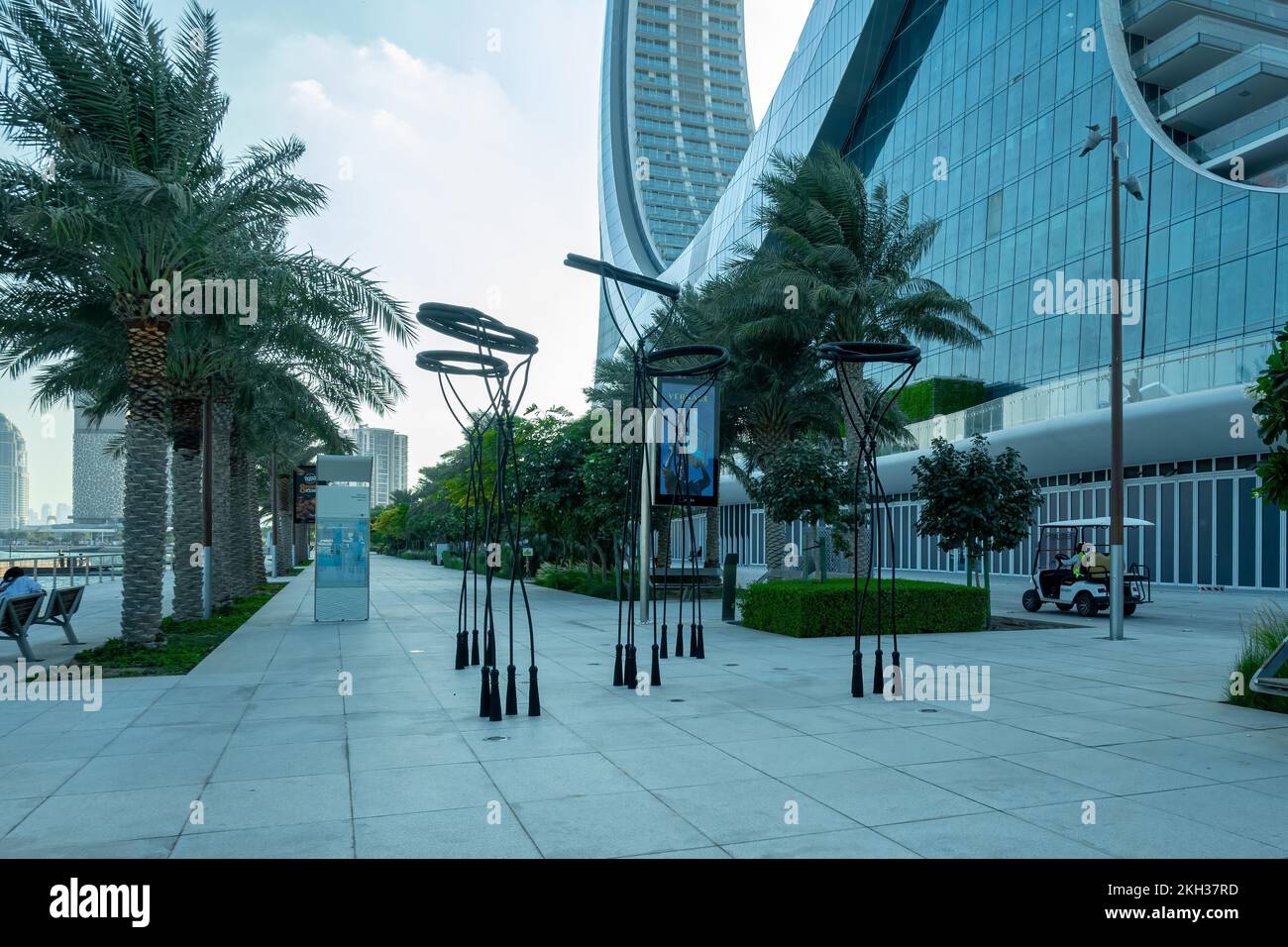 Crescent Tower Katara Hospitality Lusail Marina Park Qatar Stock Photo ...