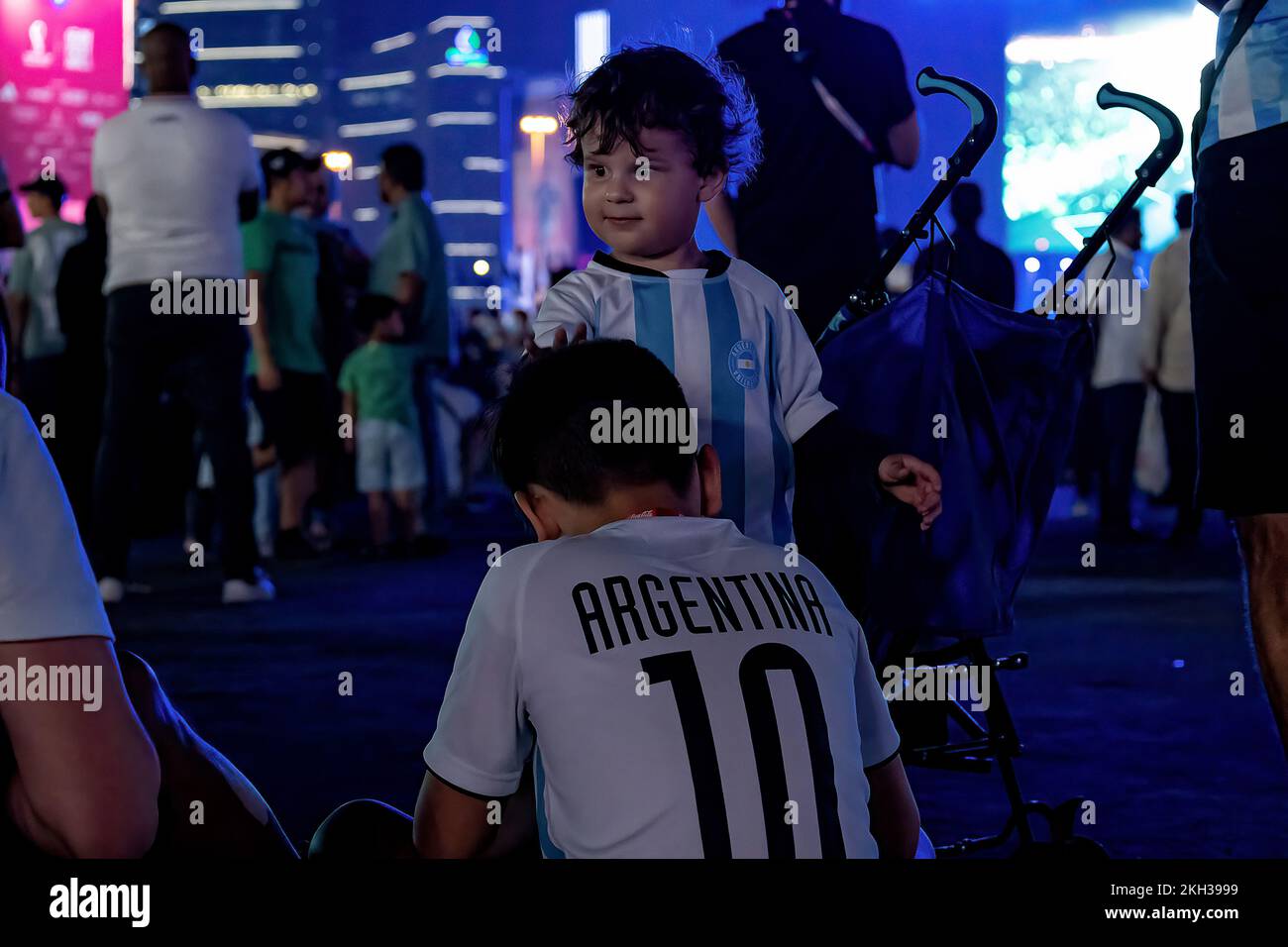 Future Messi in FIFA Fan Festival Enjoying Foot Ball Opening Ceremony ...