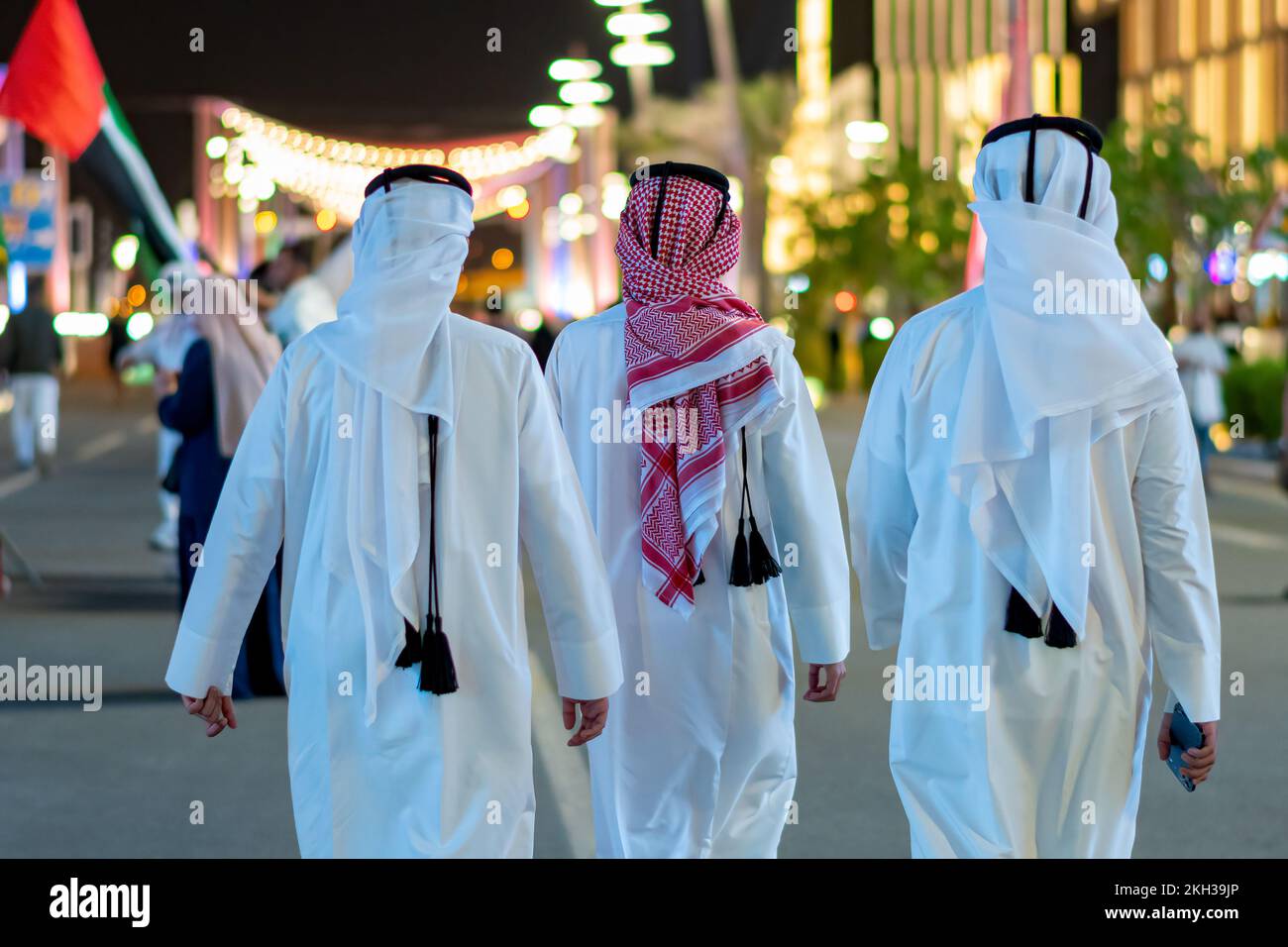 Arab Man Enjoying FIFA Fan Festival in Lusail blueward Qatar Stock ...
