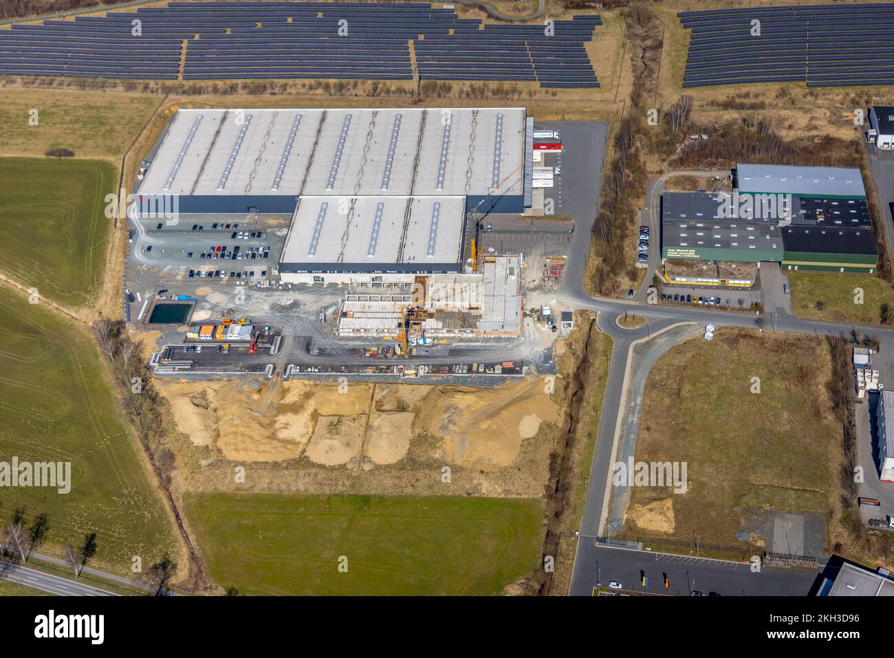 Industrial park enste with construction site hi-res stock photography ...