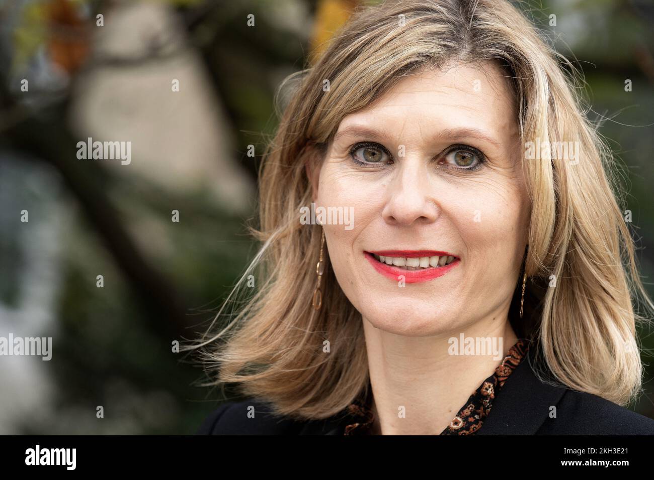 Deputy of the group Les Republicains, Virginie Duby-Muller poses during ...