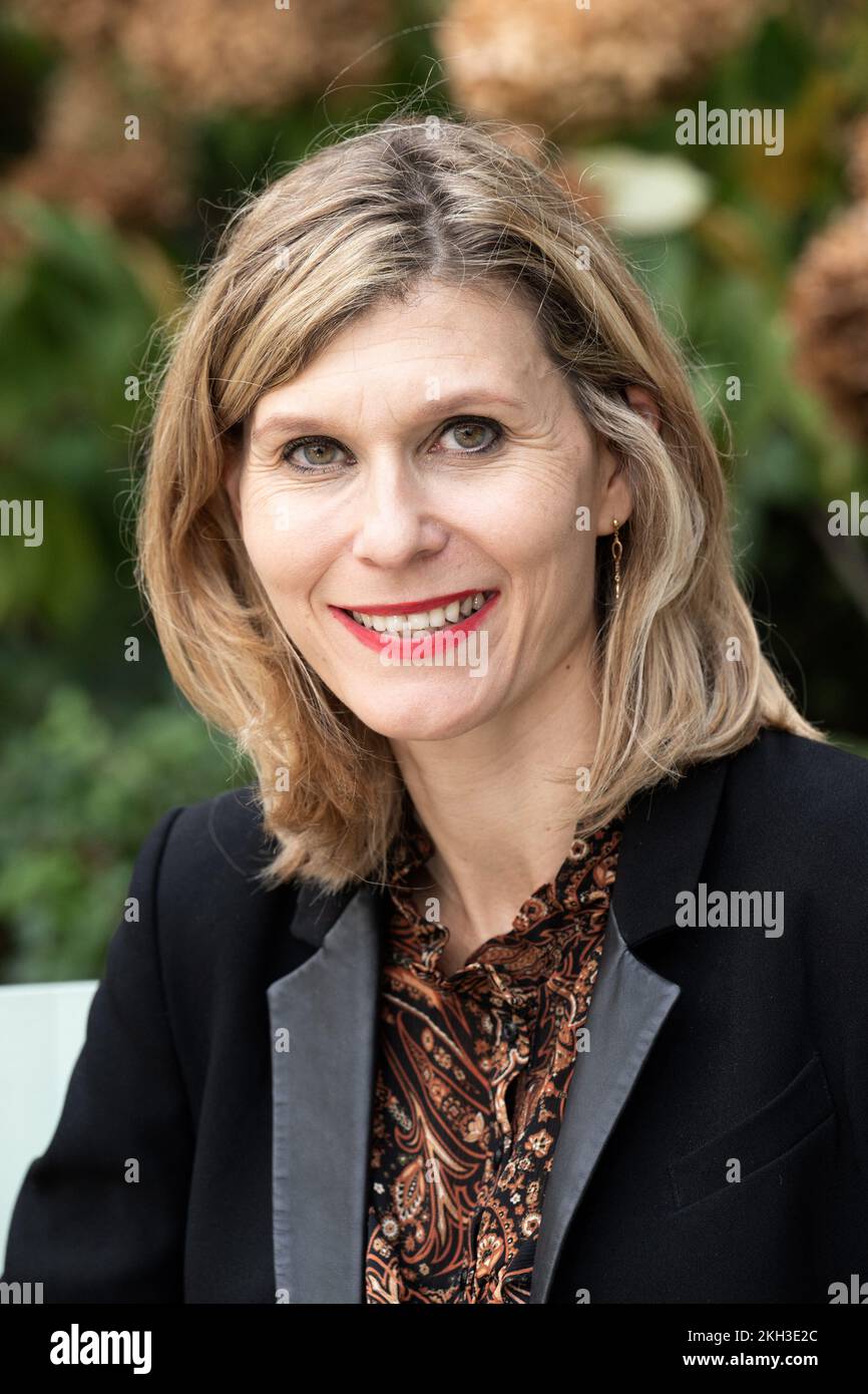 Deputy of the group Les Republicains, Virginie Duby-Muller poses during a session photo in the ...