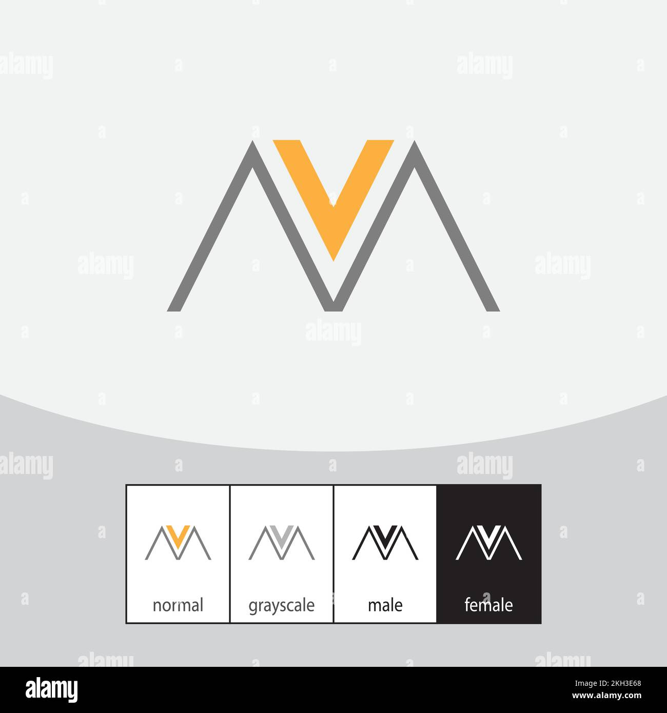 MV or AVA Letter Logo. - Vector Stock Vector Image & Art - Alamy