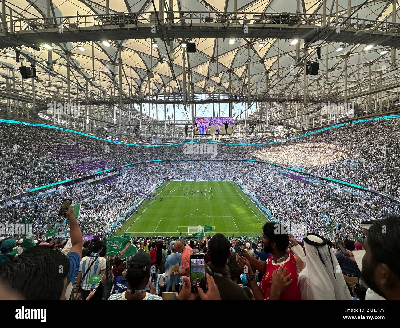 Lusail Stadium FIFA World Cup Qatar Saadia Arabia vs Argentine Match ...
