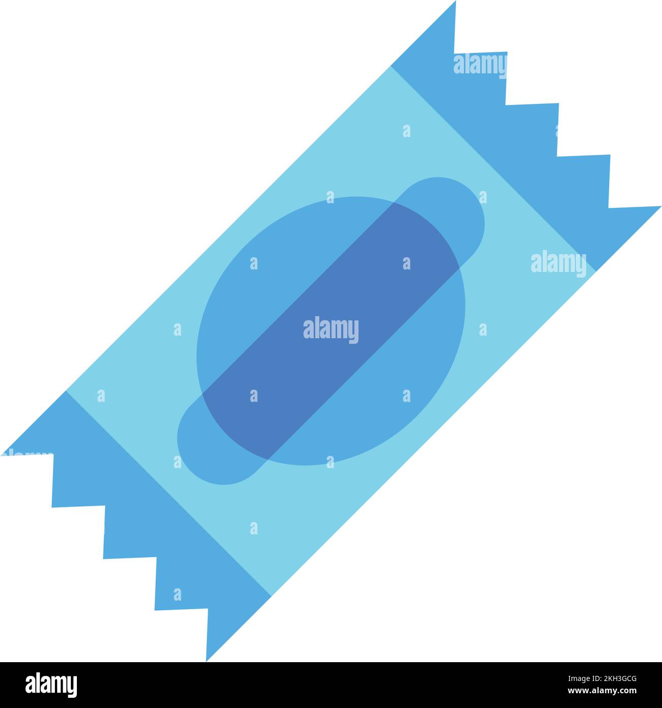Isolated blue candy sheer flat icon Vector Stock Vector Image & Art - Alamy