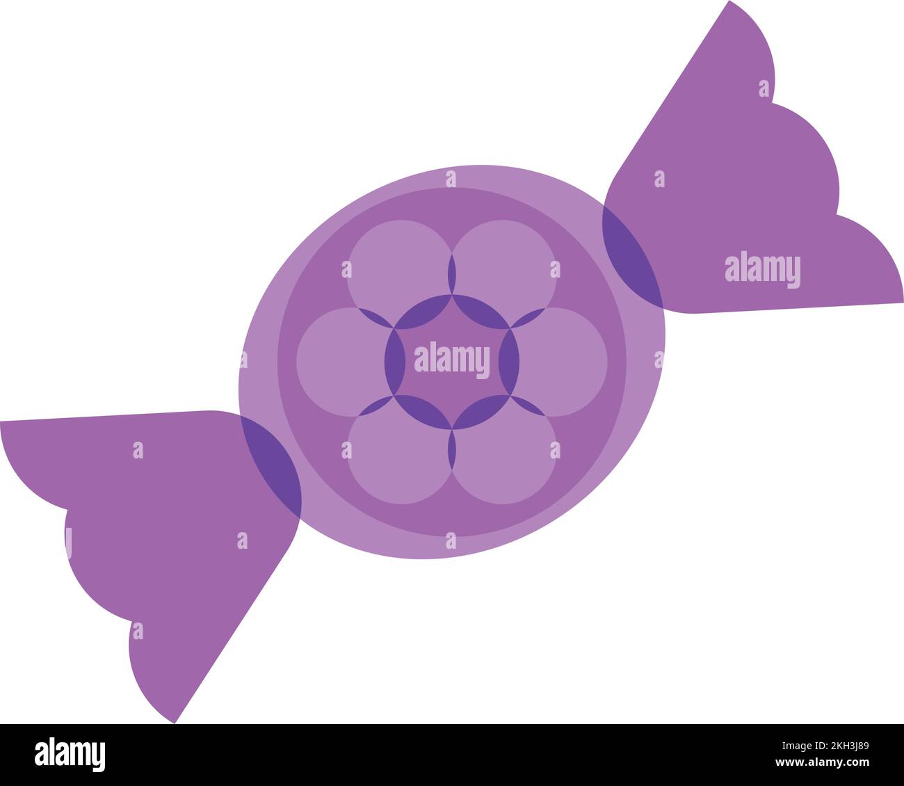 Isolated purple candy sheer flat icon Vector Stock Vector Image & Art ...