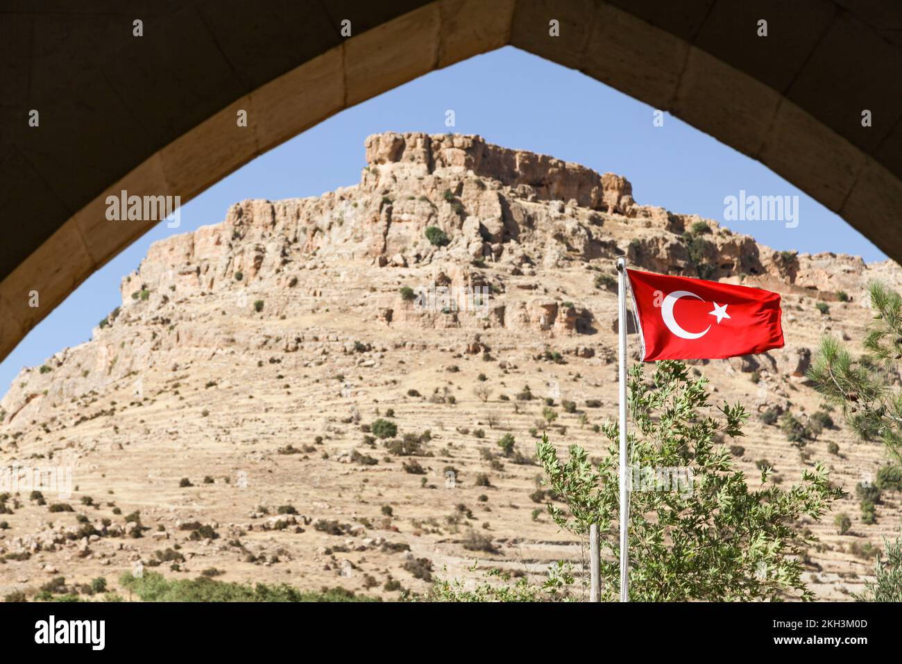 Turkish flag seen waving hi-res stock photography and images - Alamy