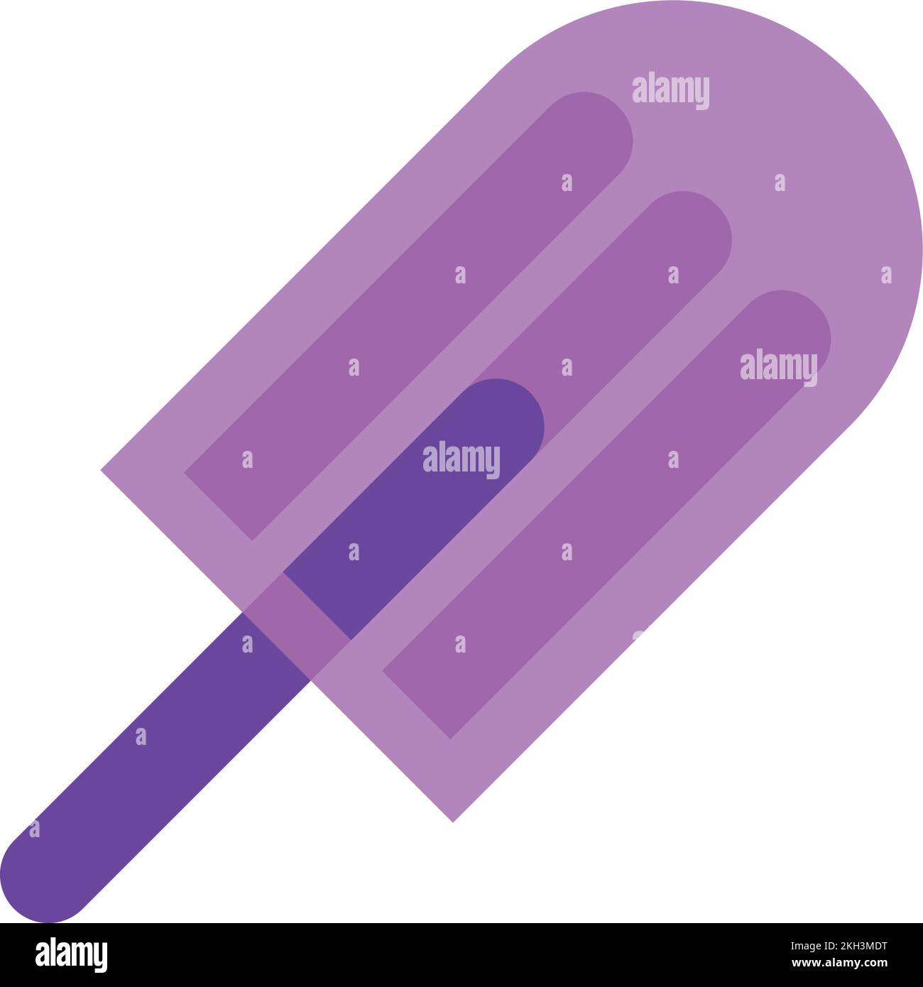 Isolated purple popsicle candy sheer flat icon Vector Stock Vector ...