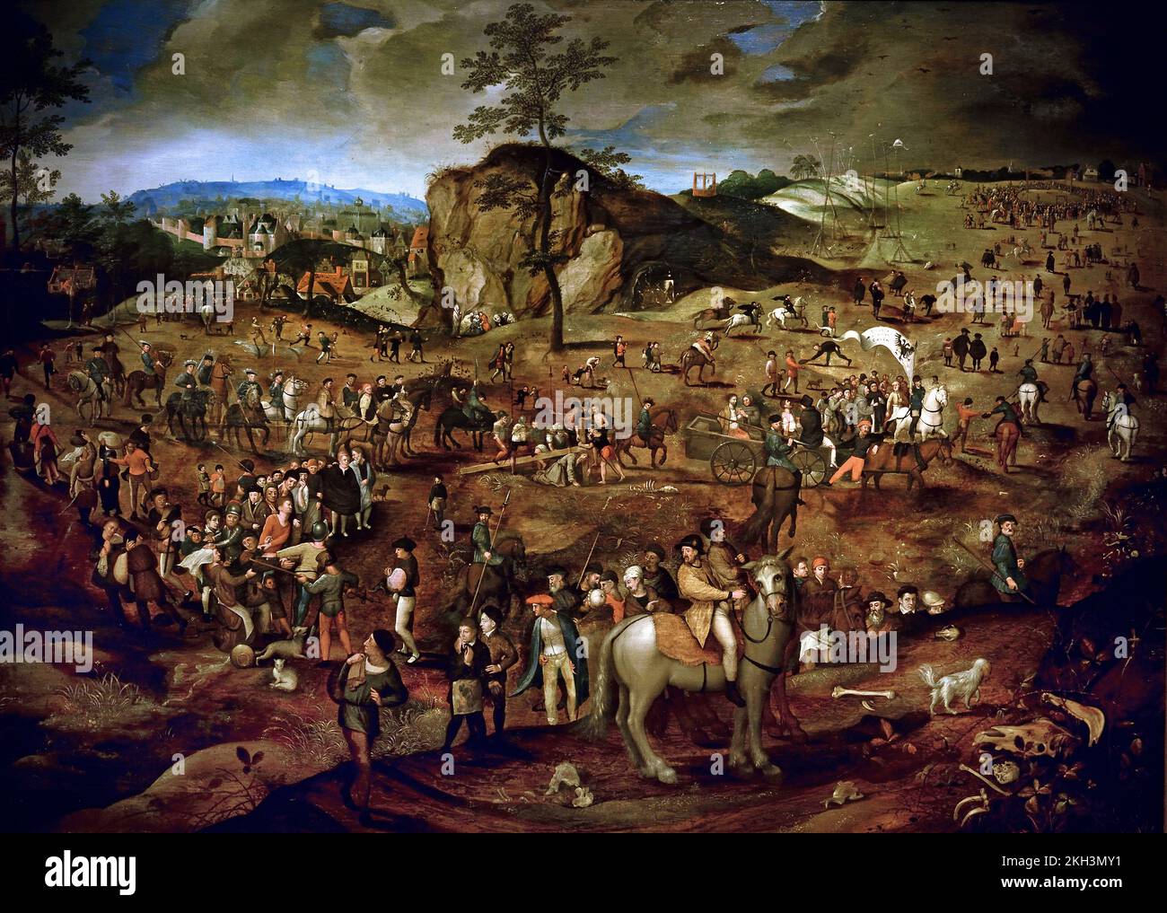 Christ Carrying the Cross 1564 16th century, Belgian, Belgium, Flemish, The, Netherlands Stock ...