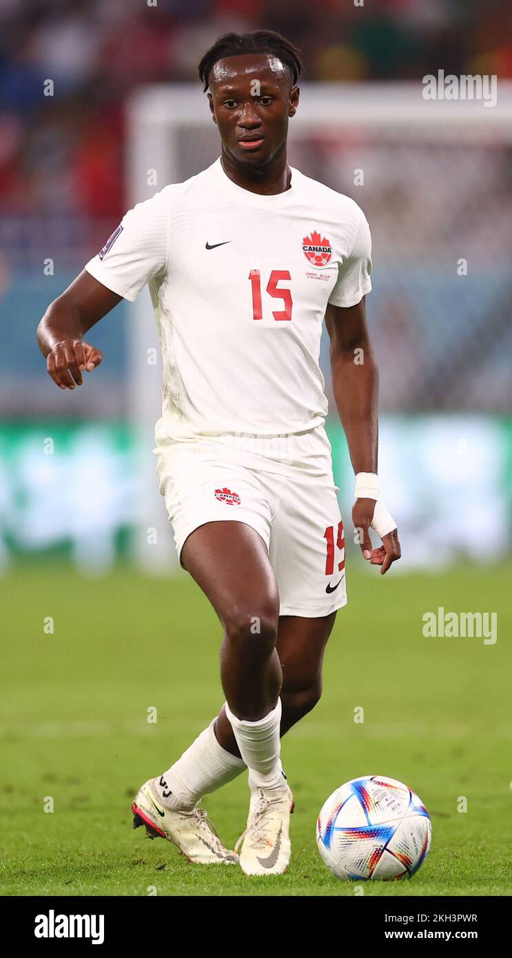 Al Rayyan, Qatar. 23rd Nov, 2022. Ismael Kone of Canada during the FIFA ...