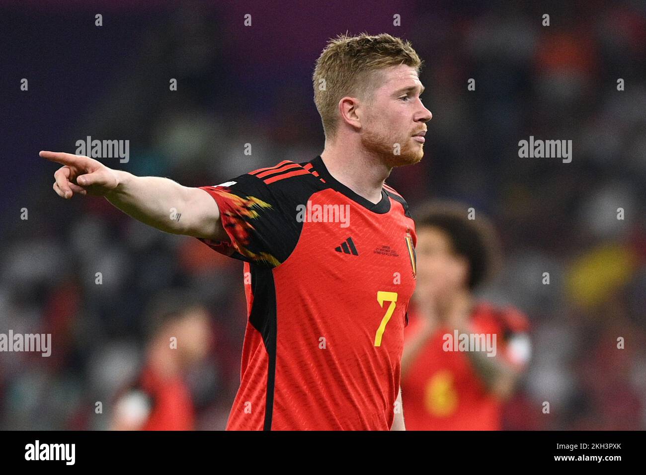 Doha, Qatar. 23rd Nov, 2022. Estádio Ahmed bin Ali Kevin De Bruyne da ...