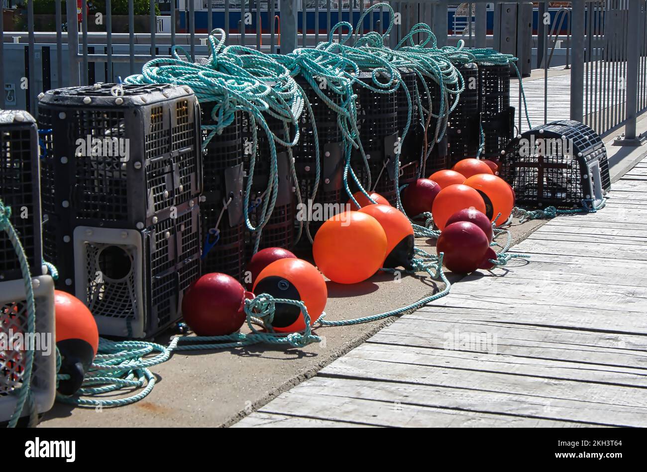Buoys on a fence hi-res stock photography and images - Alamy