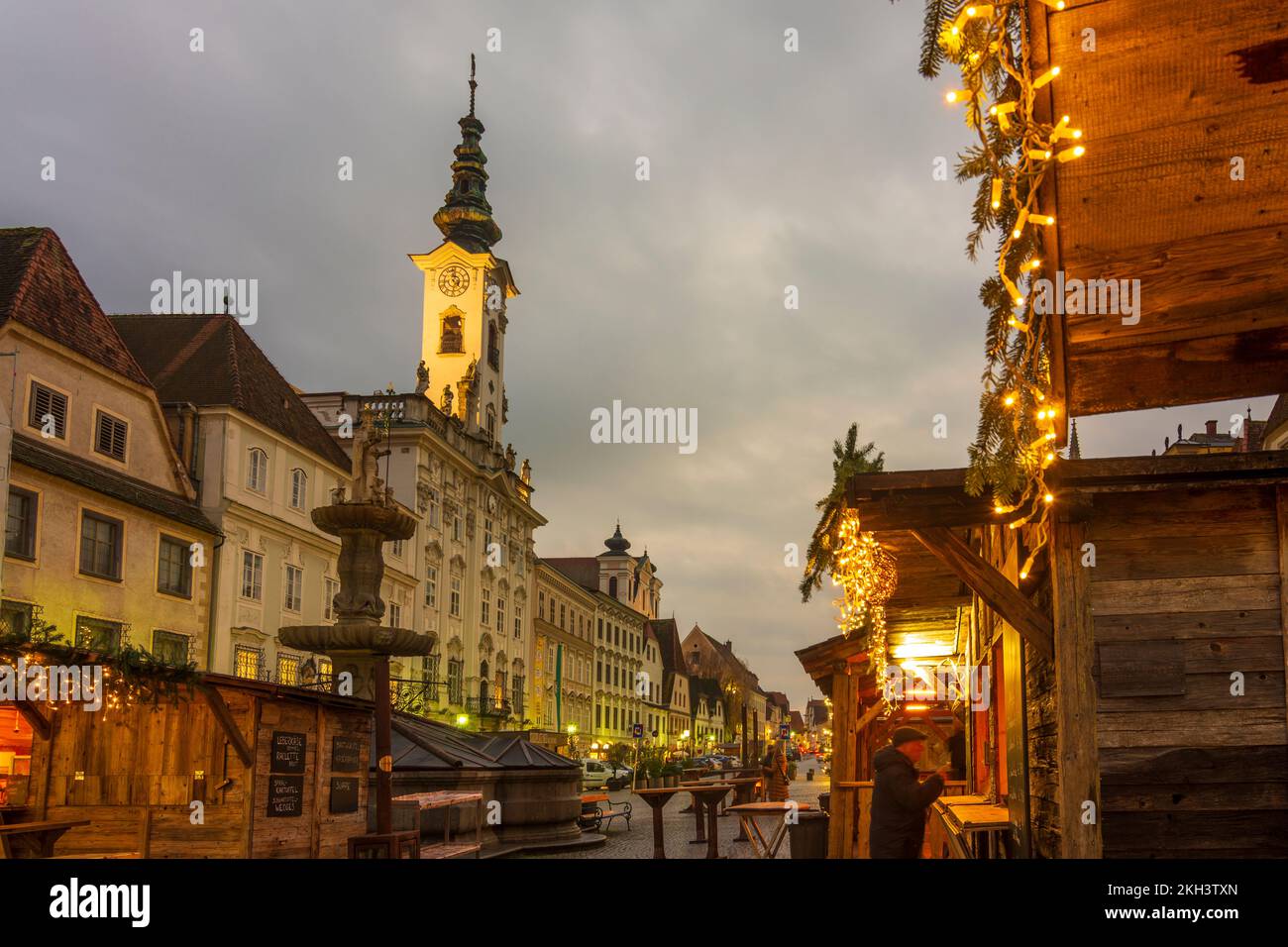 Steyr town square town hall hi-res stock photography and images - Alamy