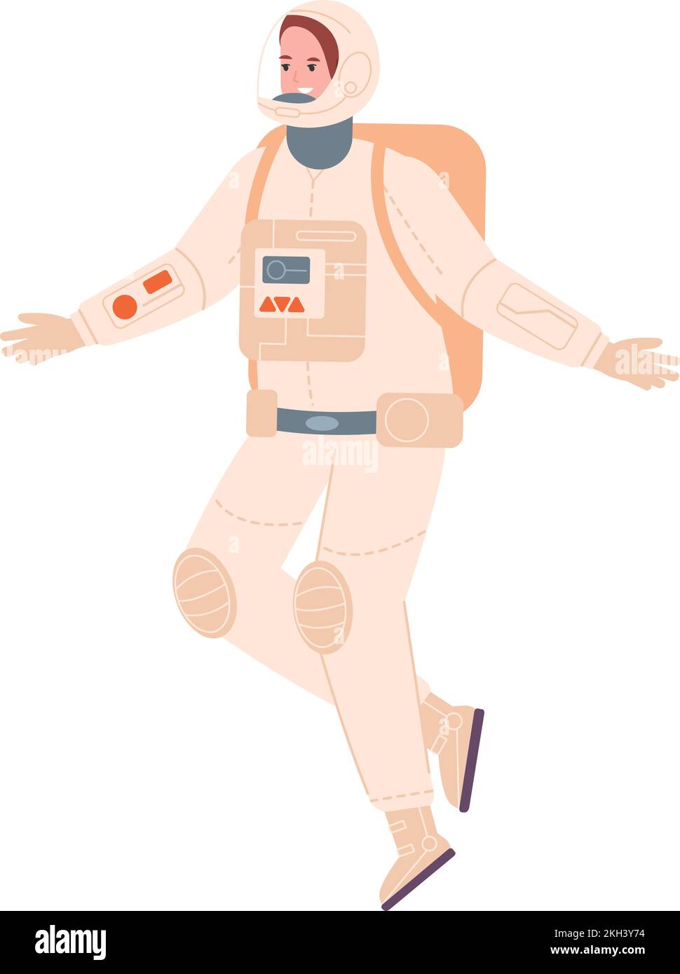 Spaceman character. Space traveller icon. Universe explorer isolated on ...