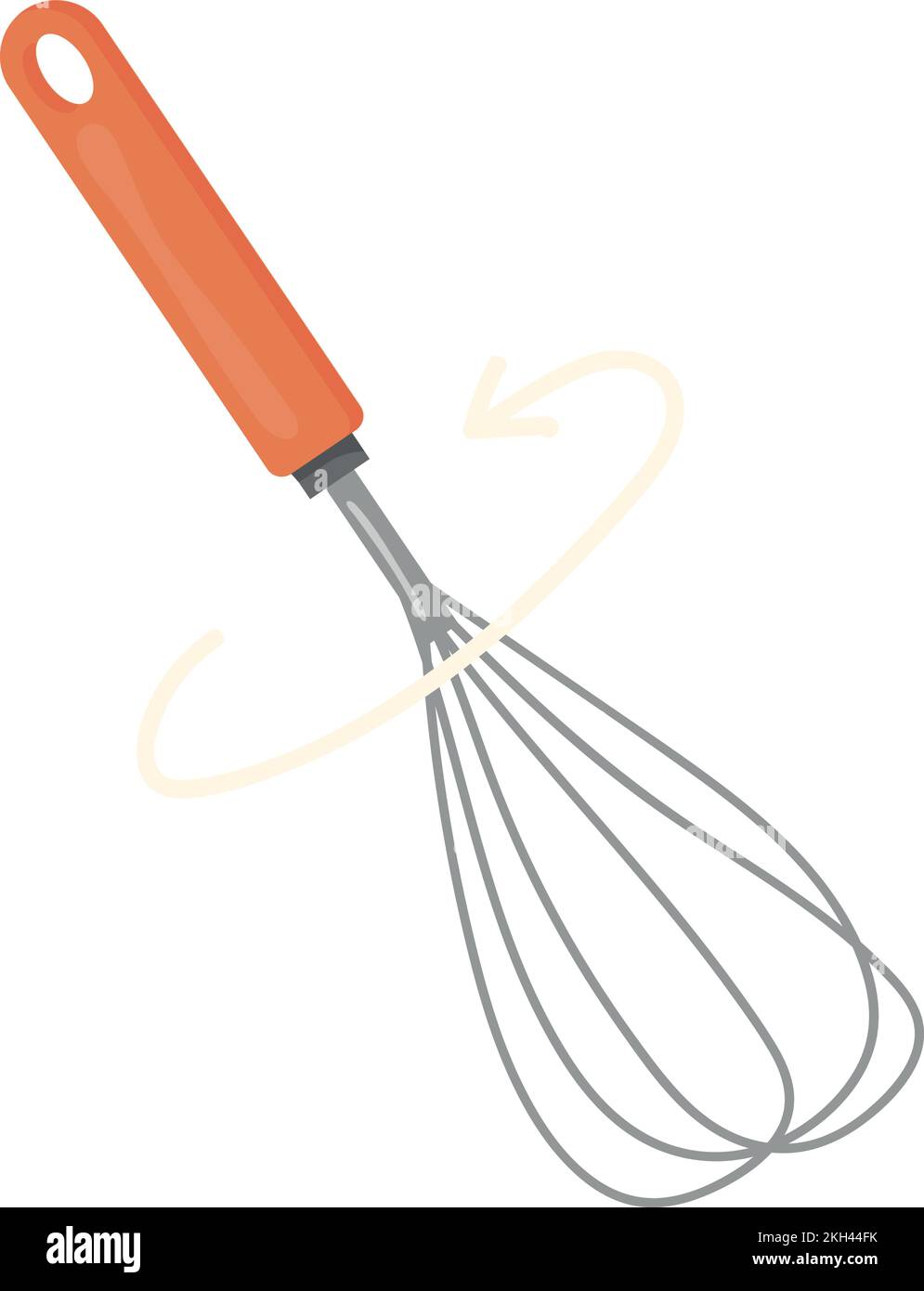 Whisk cartoon icon. Whipping liquid and baking tool isolated on white ...