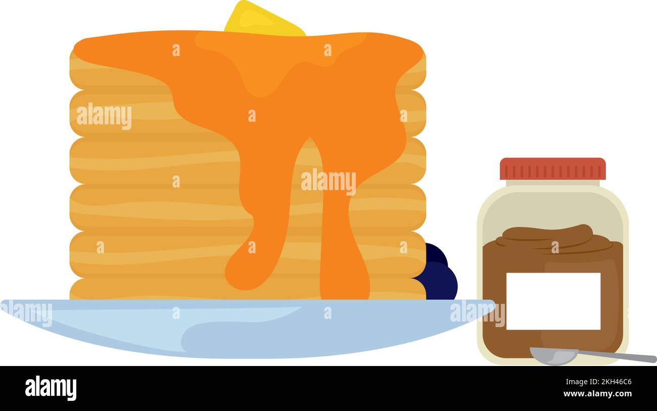 hot pancakes and cocoa cream Stock Vector Image & Art - Alamy