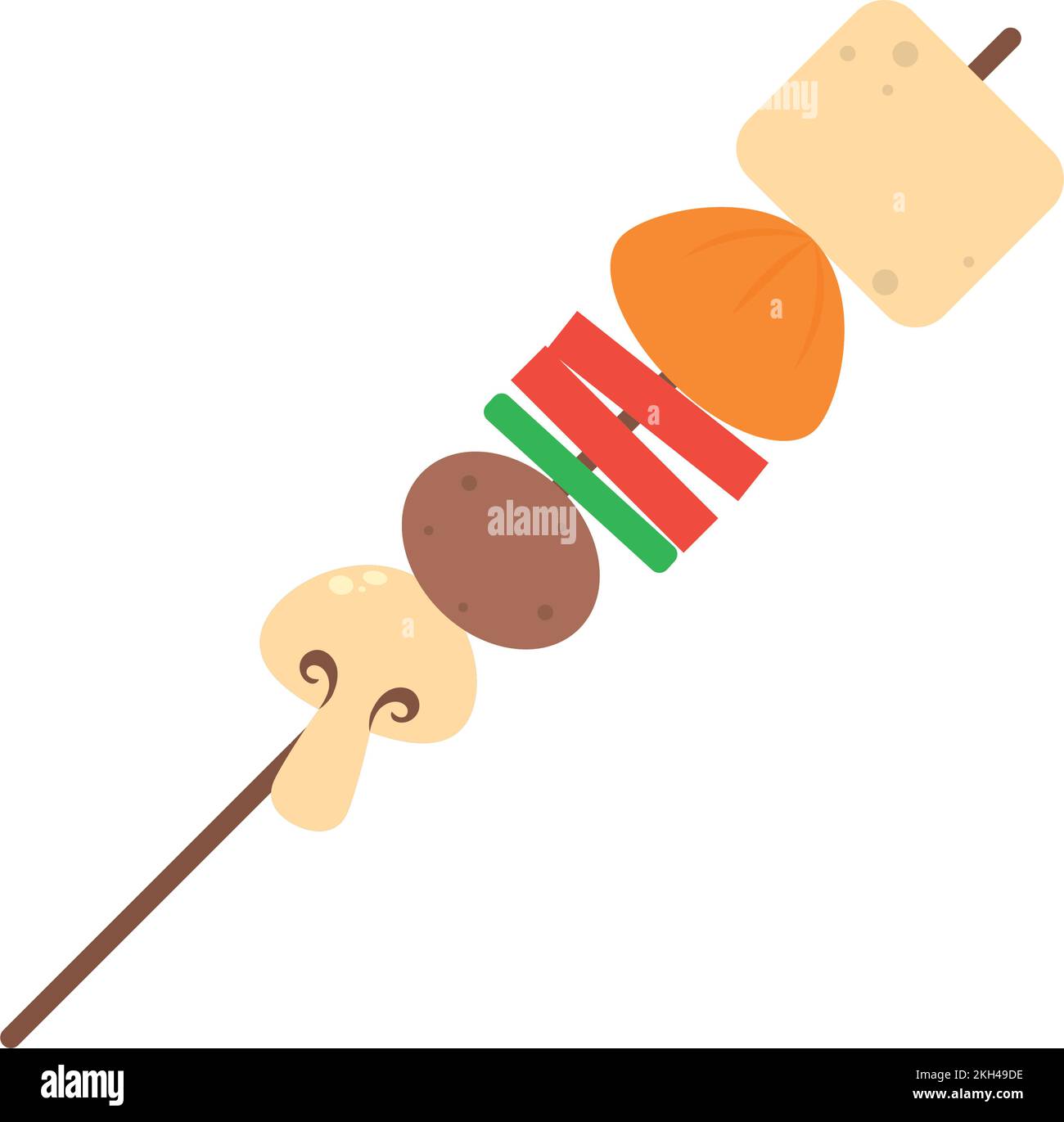 vegetable skewer icon Stock Vector Image & Art - Alamy