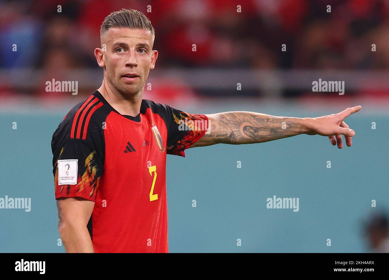 Al Rayyan, Qatar. 23rd Nov, 2022. Toby Alderweireld of Belgium during ...