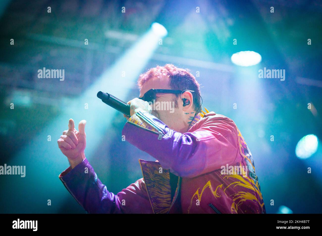 Salmo performs last 22/11/2022 in Padua at Koene Arena Stock Photo - Alamy