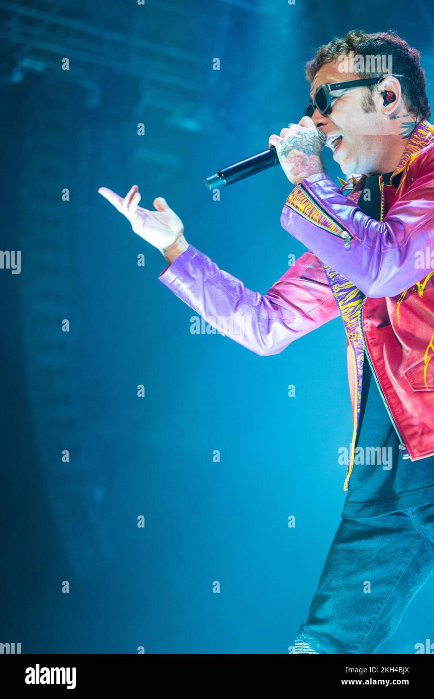 Salmo performs last 22/11/2022 in Padua at Koene Arena Stock Photo - Alamy