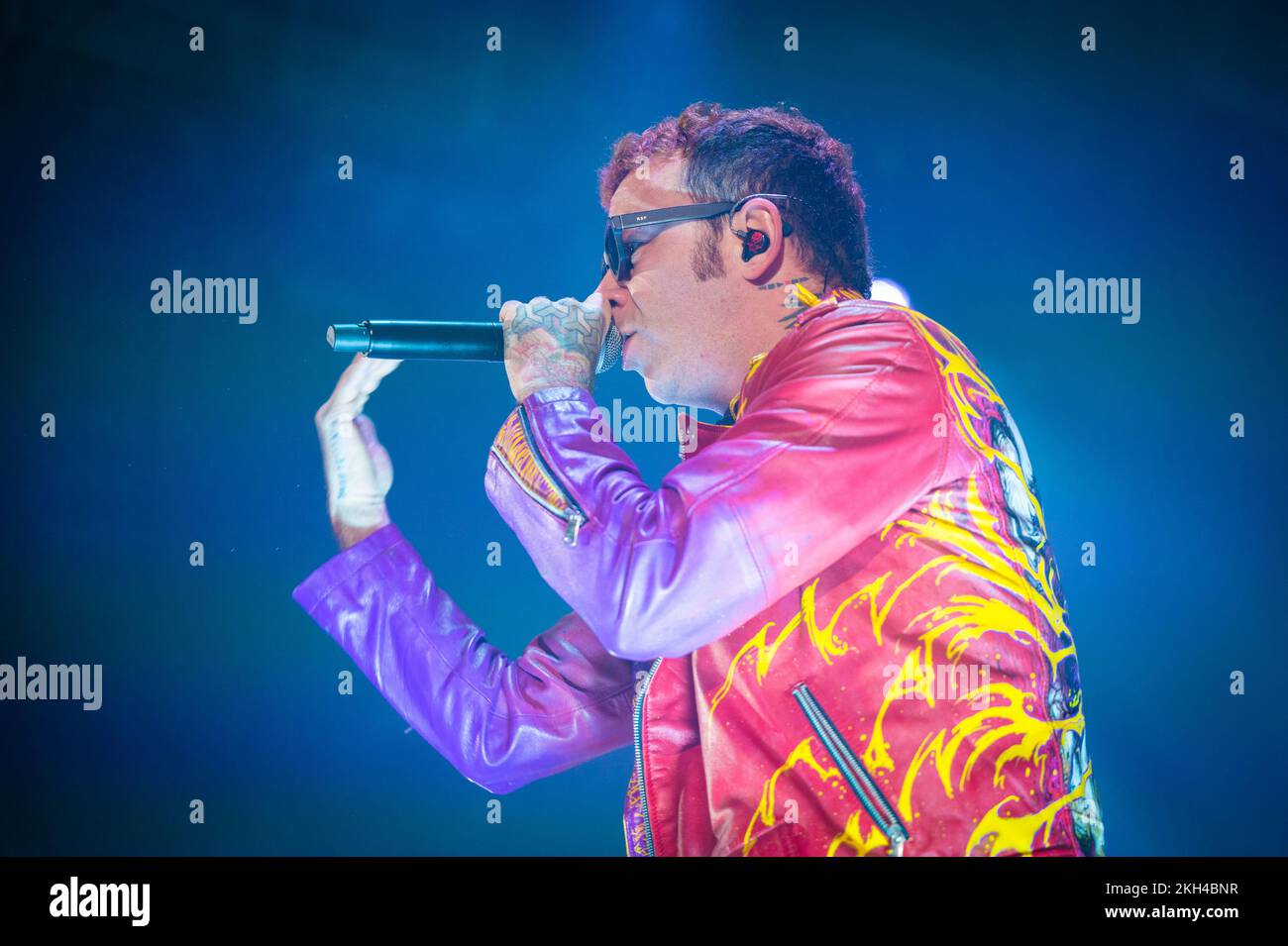Salmo performs last 22/11/2022 in Padua at Koene Arena Stock Photo - Alamy