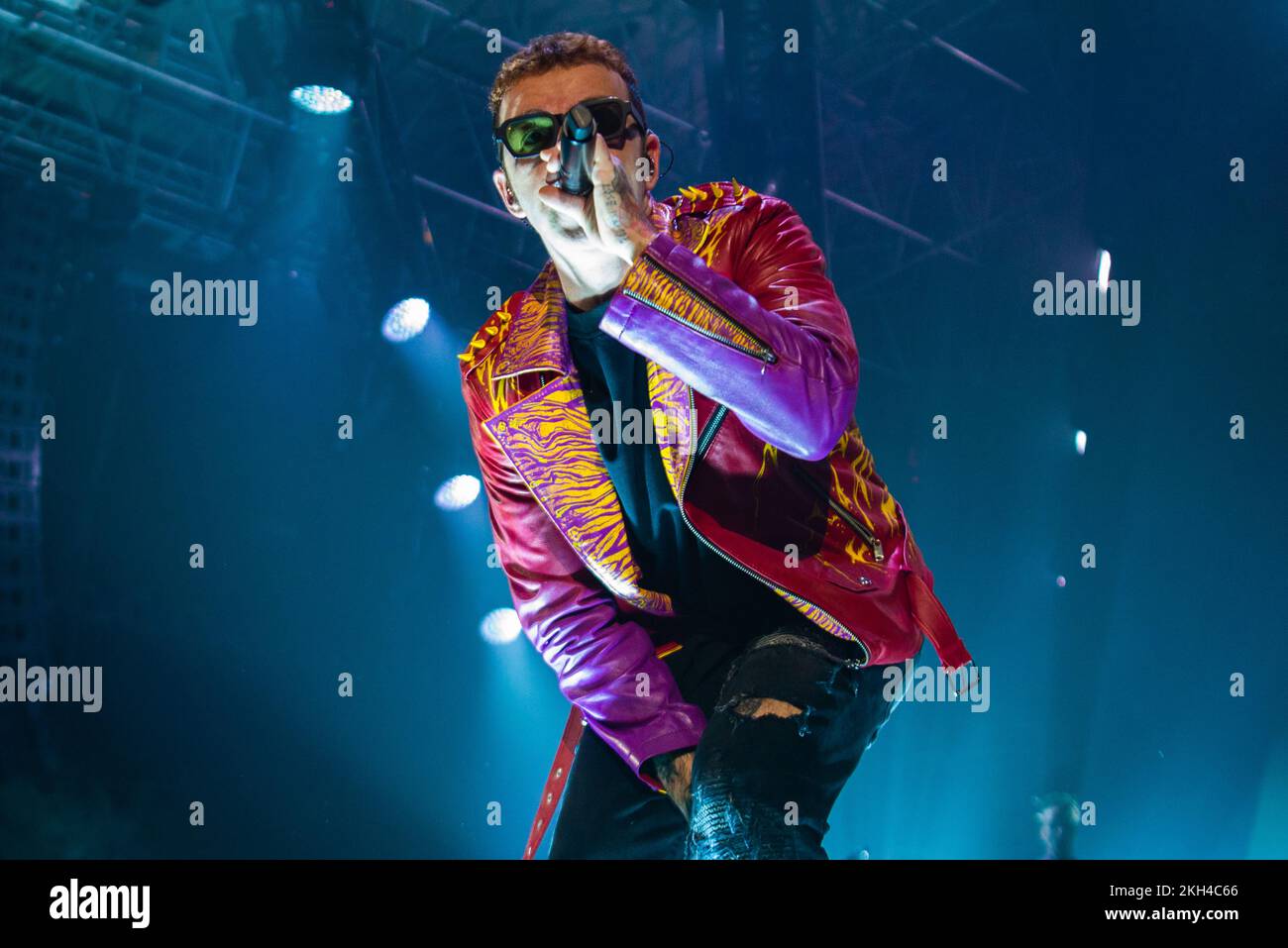 Salmo performs last 22/11/2022 in Padua at Koene Arena Stock Photo - Alamy
