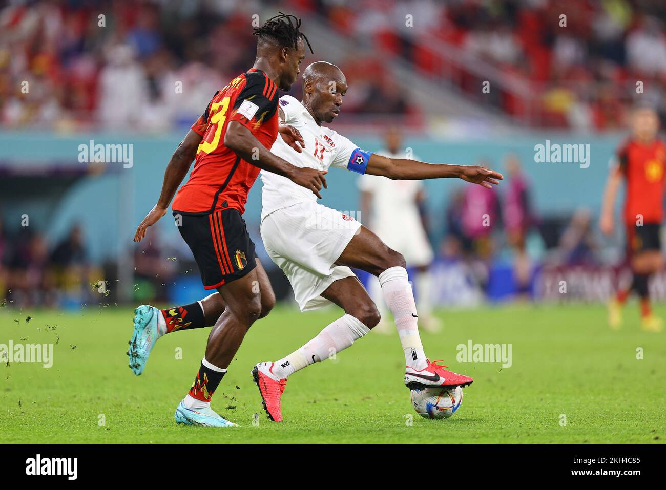 Michy Batshuayi, Kamal Miller during the FIFA World Cup Qatar 2022 ...